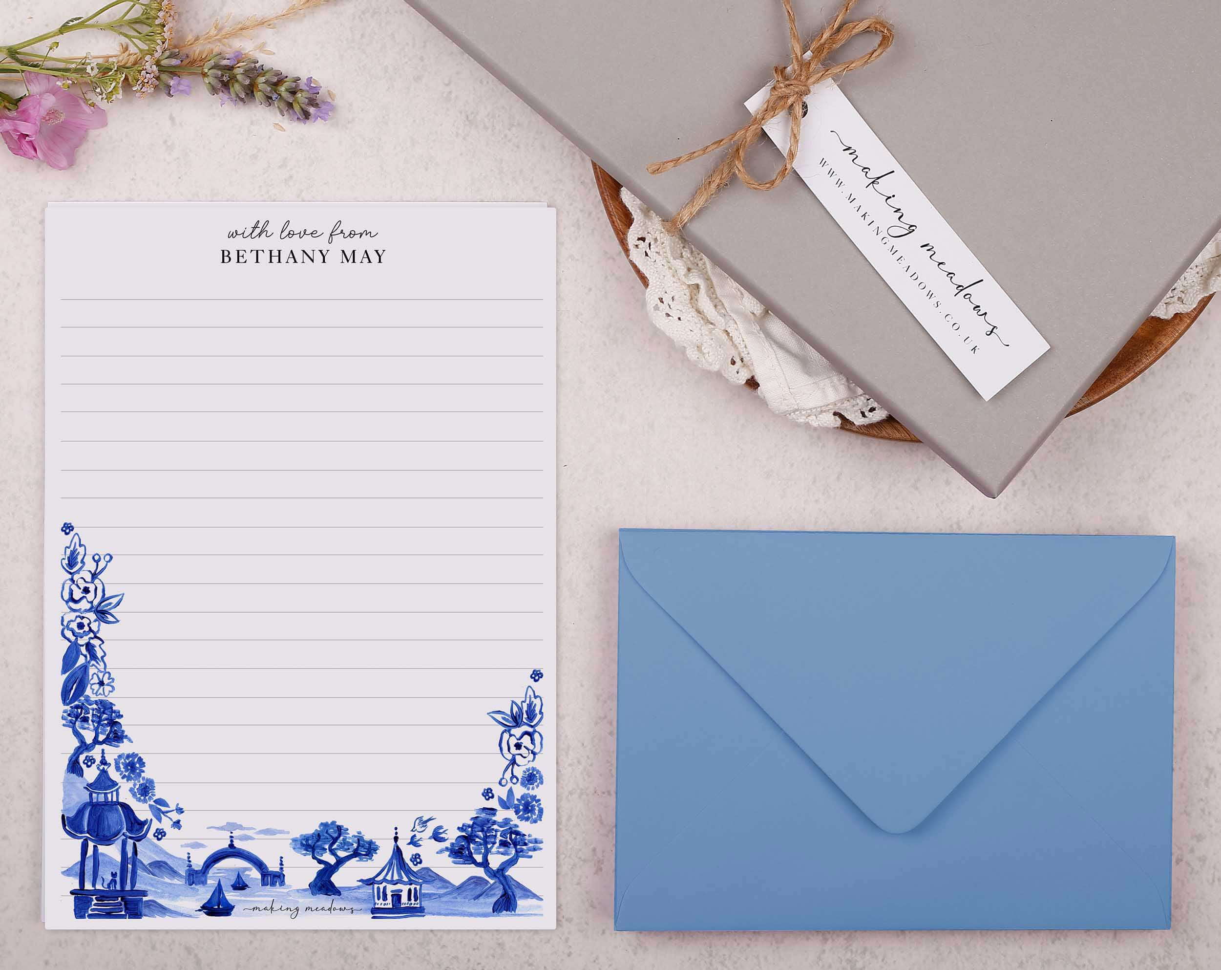 Personalised A5 Writing Paper | Custom Stationery | Making Meadows
