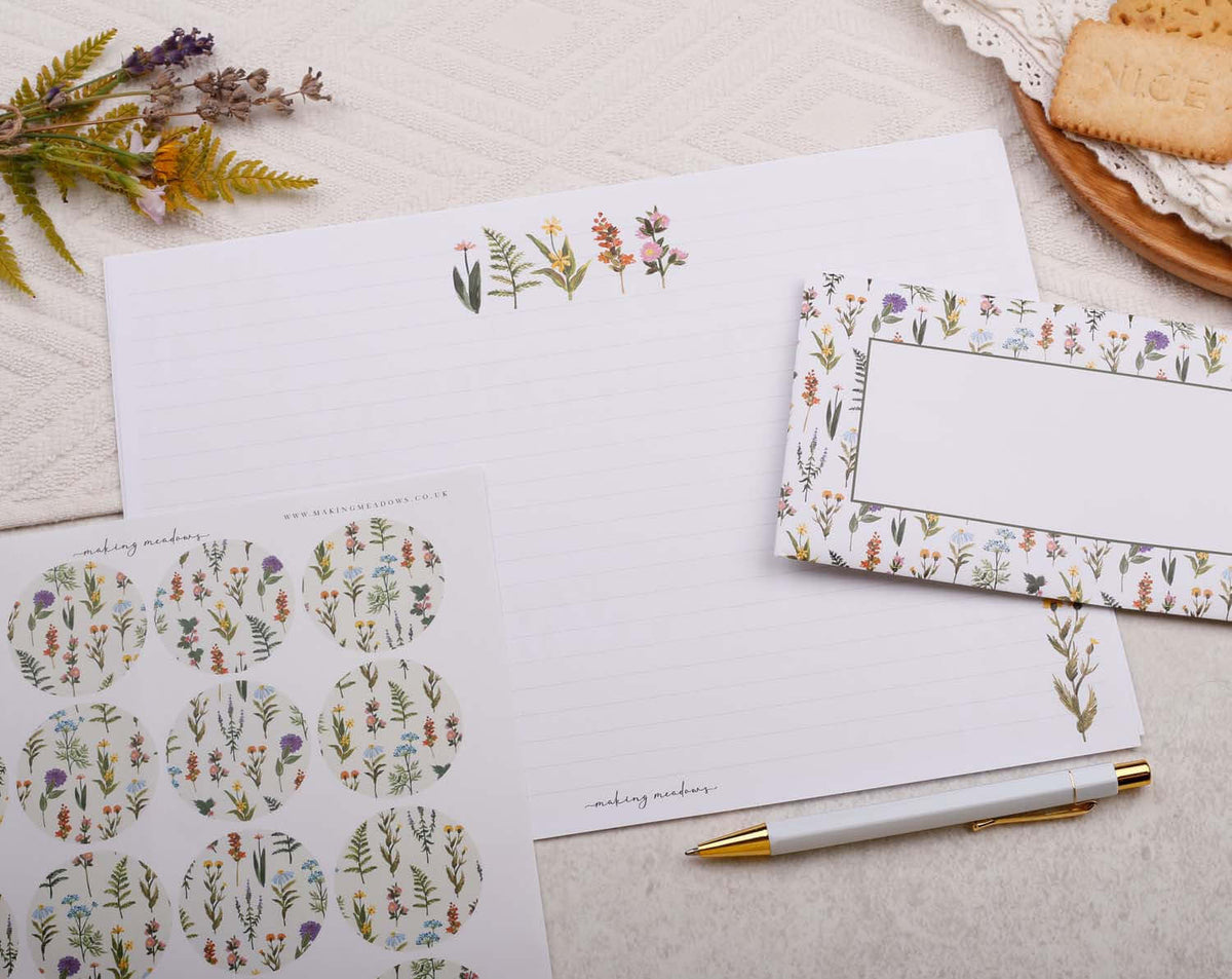 A4 Origami Writing Paper Folds Into Envelope - Floral Design – Making ...