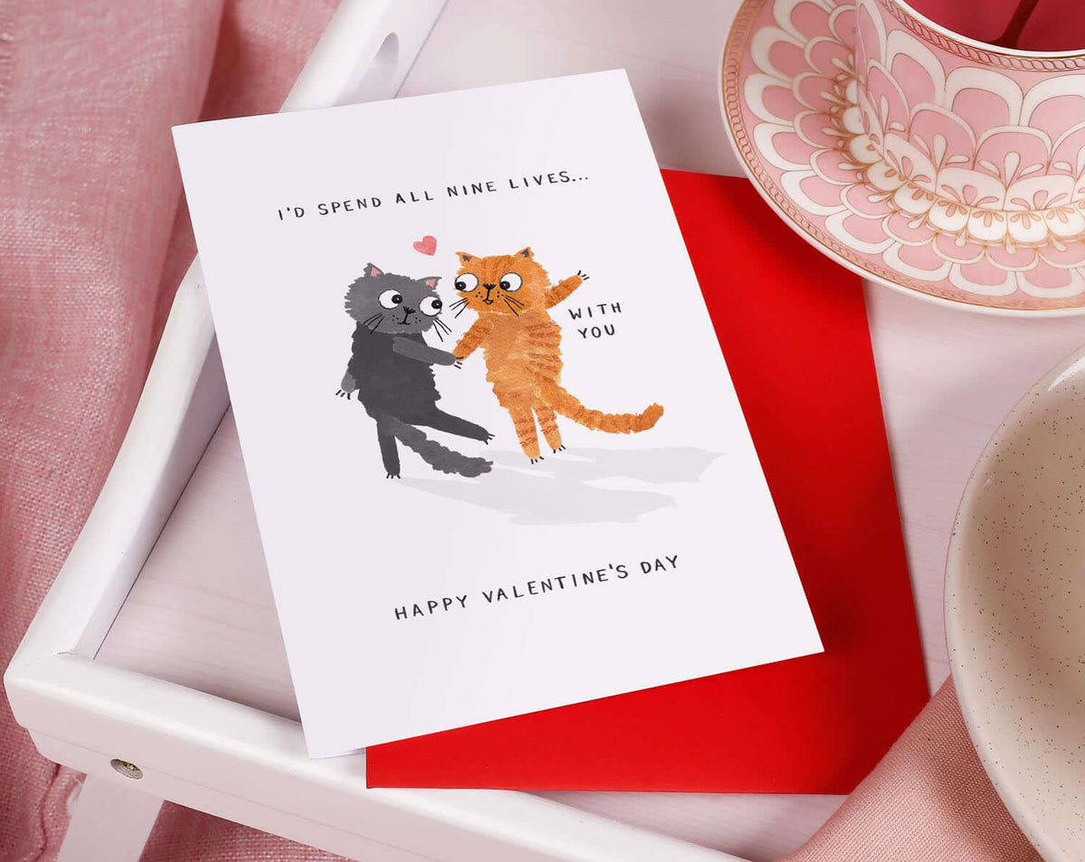 Funny Ginger Cat Valentine Card | Making Meadows