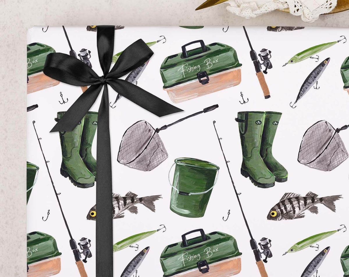 Fishing Wrapping Paper | Luxury Male Gift Wrap – Making Meadows