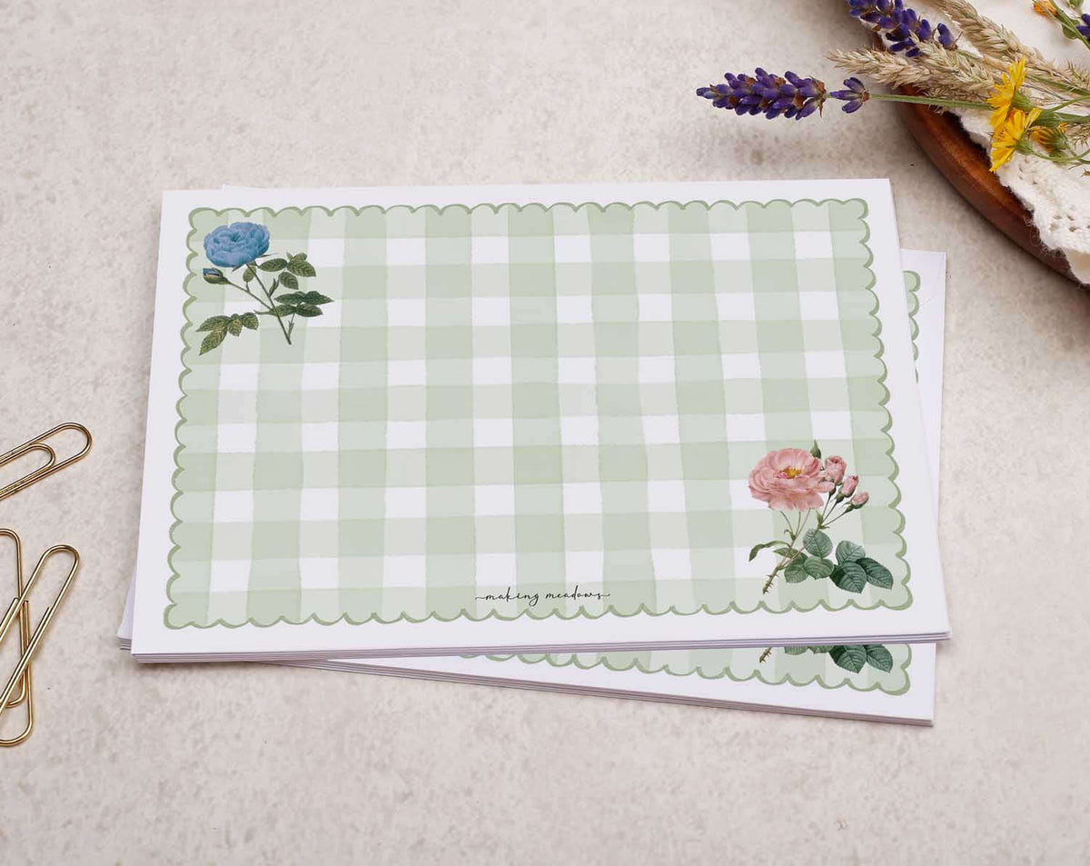 Traditional Flowers A5 Writing Paper & Envelope Set – Making Meadows