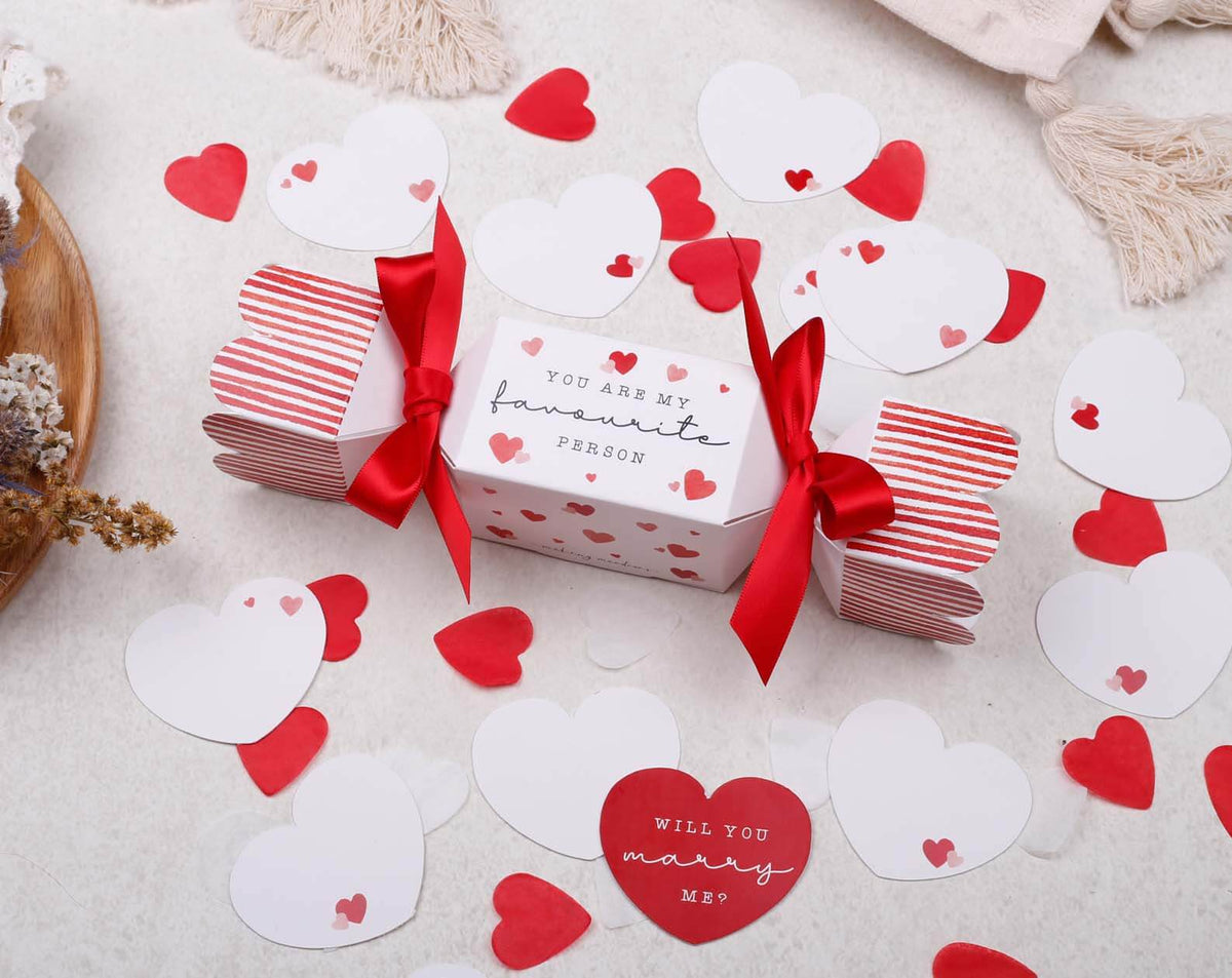 Will You Marry Me Surprise Red Cracker – Making Meadows