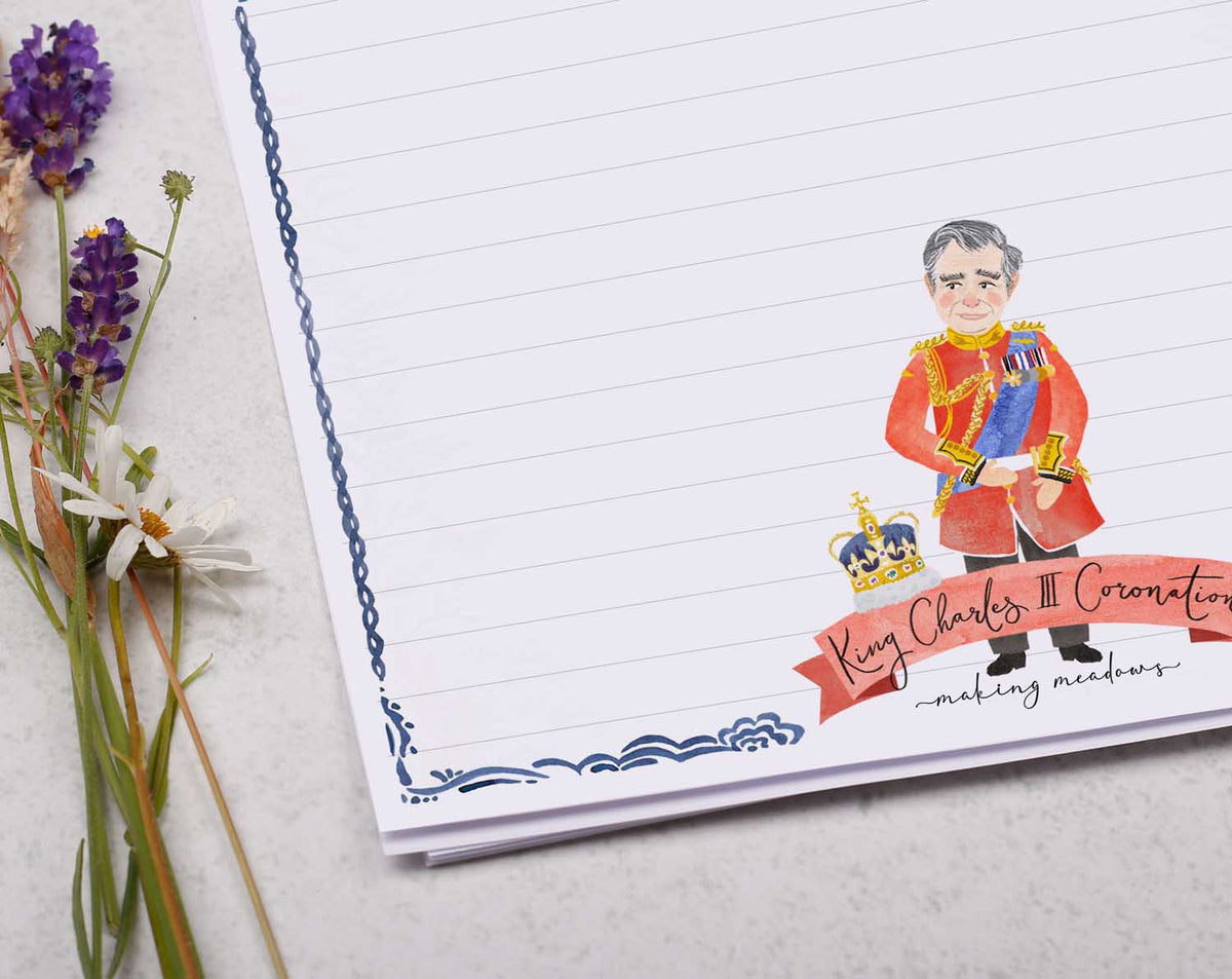 Eco-Friendly A4 writing paper King Charles III Coronation