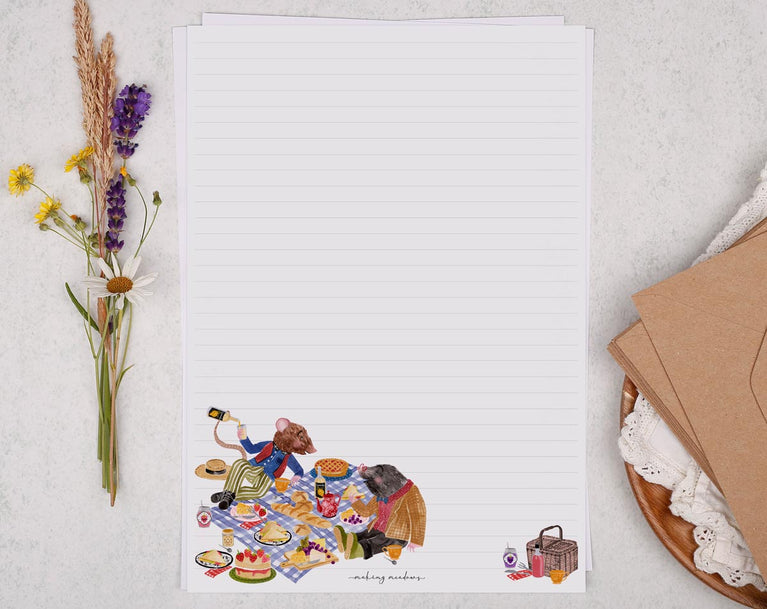 Eco-Friendly A4 writing paper with wind in the willows – Making Meadows